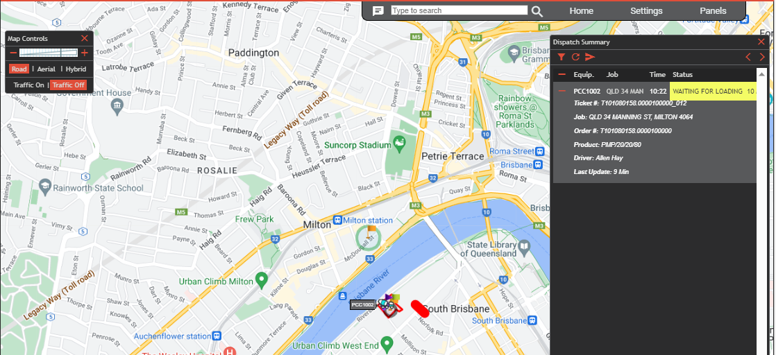 The Dispatch Map - TrackIt Driver Learning